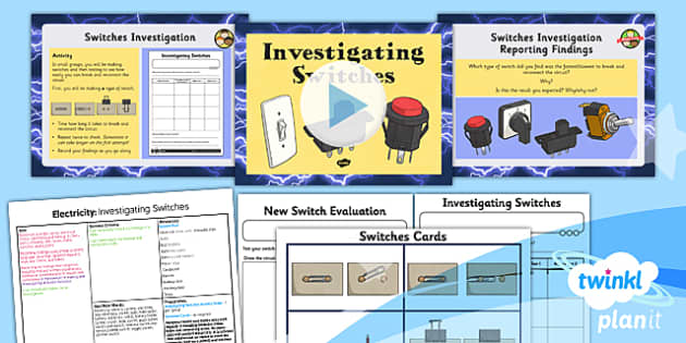 Science: Electricity: Investigating Switches Year 4 Lesson Pack 6