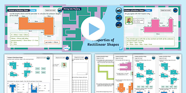 👉 Y5 DiM Step 2: Perimeter of Rectilinear Shapes - Twinkl