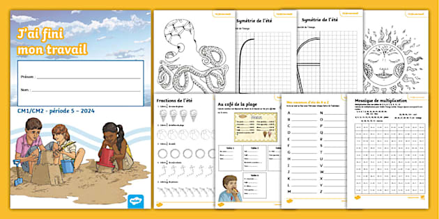 J'ai fini mon travail - Livret d'activités CM1/CM2 - édition été 2024