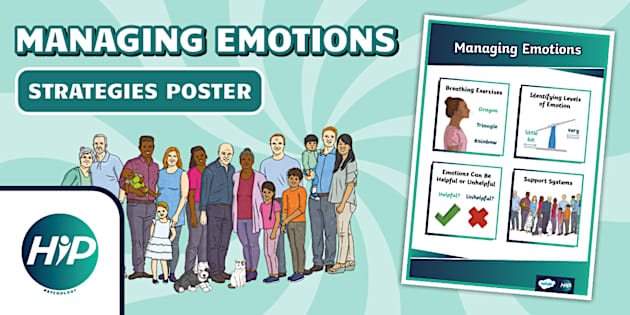 HIP Psychology Managing Emotions Strategies Poster
