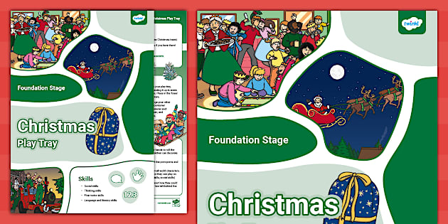 NI EYFS Foundation Stage Play Tray: Christmas - Twinkl