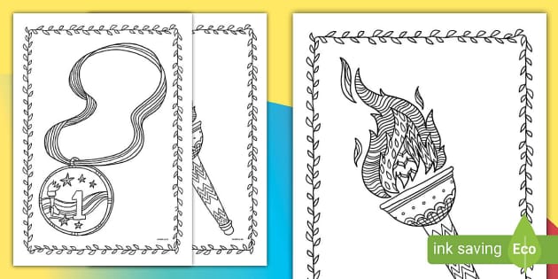 Adult Coloring Mindfulness Paralympics Pages (Teacher-Made)