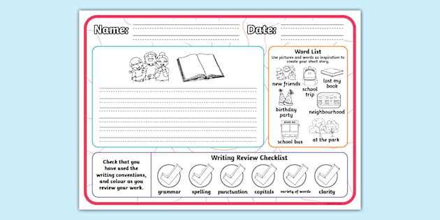 Writing Practice Mat - Friendship (teacher made) - Twinkl