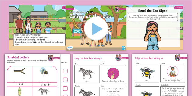 'z' and 'zz' Lesson Pack - Level 3 Week 2 Lesson 2 - Twinkl 'z' and 'zz' Lesson Pack - Level 3 Week 2 Lesson 2 - Twinkl