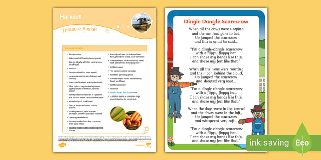 Harvest Treasure Basket Ideas | Twinkl (l'enseignant a fait)