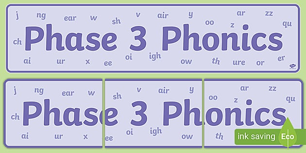 Phase 3 Phonics Display Banner