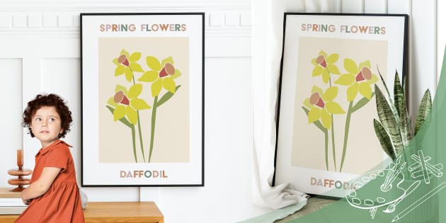 Spring Flowers Daffodil Poster | Twinkl Art Gallery - Twinkl