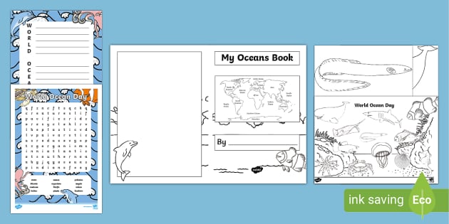 KS1 World Ocean Day Activity Pack (teacher made)