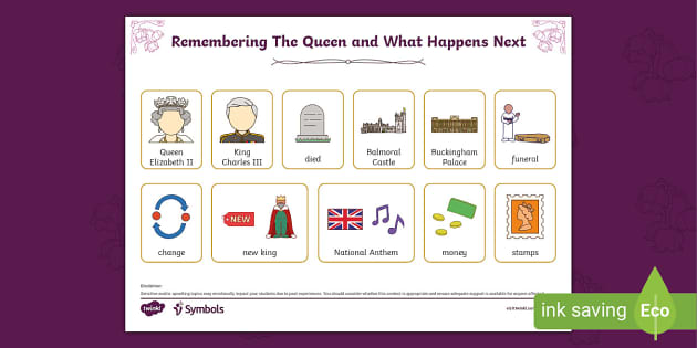 FREE! - Symbols For Remembering The Queen | Twinkl SEND