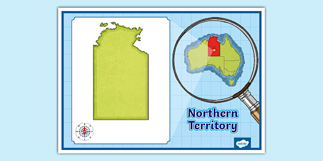 Northern Territory Map Poster (teacher made) - Twinkl