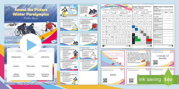 LKS2 Winter Paralympics Maths Resource Pack - Twinkl