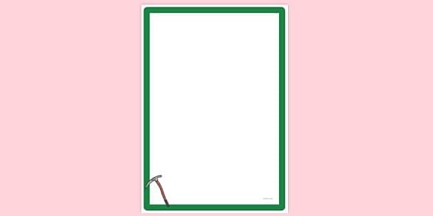 Simple Axe for Climbing Page Border | Page Borders | Twinkl