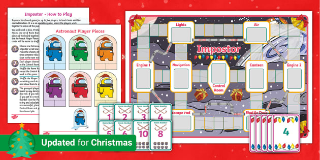  KS2 Christmas Impostor Board Game teacher Made 
