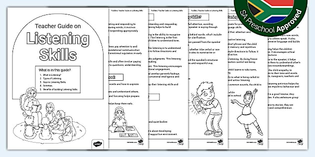 Preschool: Listening Skills Teacher Guide (Lehrer gemacht)