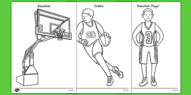 Basketball Coloring Sheets
