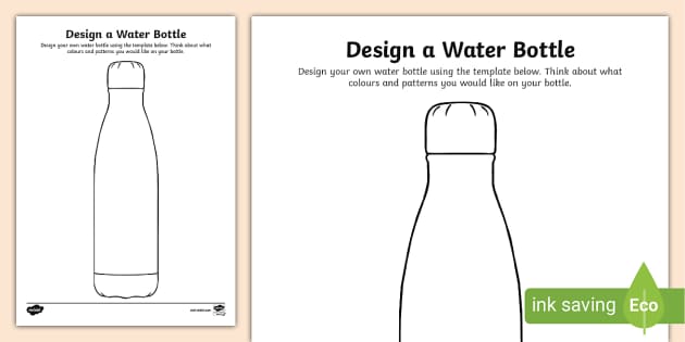 Design a Water Bottle Activity Sheet - Twinkl Resources