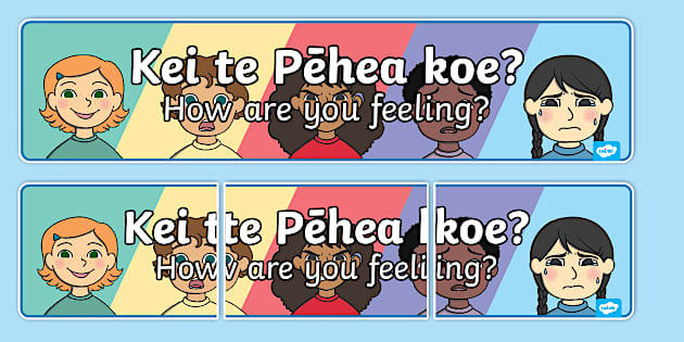 How are you feeling? Display Banner English/Te Reo Māori