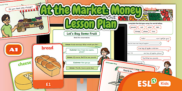 ESL Money Lesson Plan for Kids {A1}