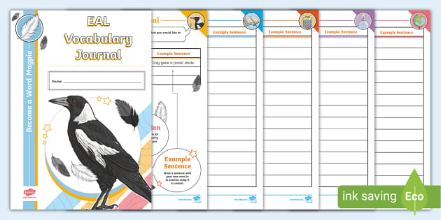 EAL Magpie Vocabulary Book (Teacher-Made) - Twinkl