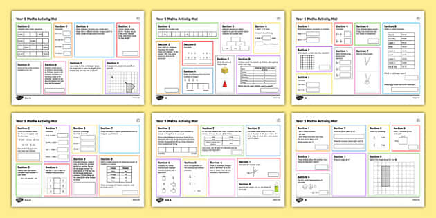 Year 5 Autumn 1 Maths Activity Mats (teacher made)