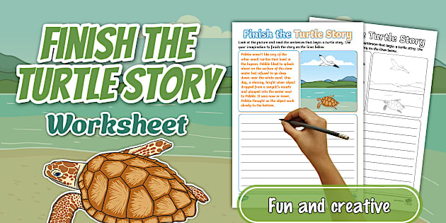 Finish the Turtle Story Worksheet