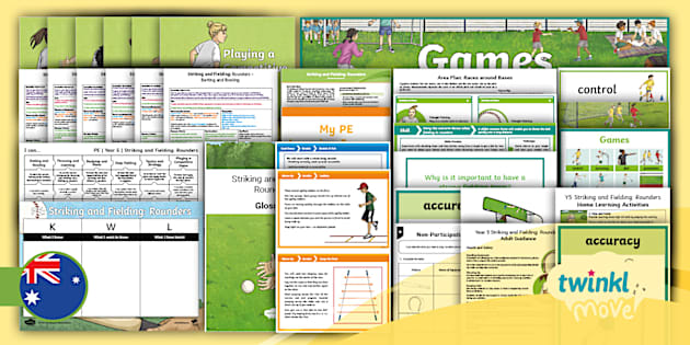Move PE Year 5 Striking and Fielding: Rounders Unit Pack