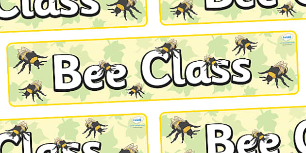 FREE! - Bee Themed Classroom Display Banner (teacher made)