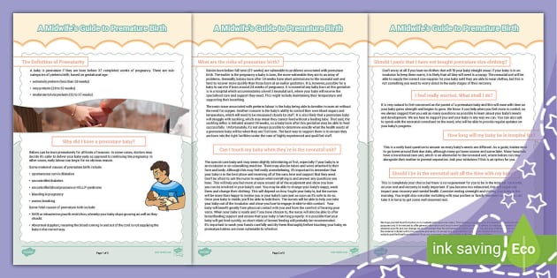A Midwife's Guide to Premature Birth (teacher made) - Twinkl