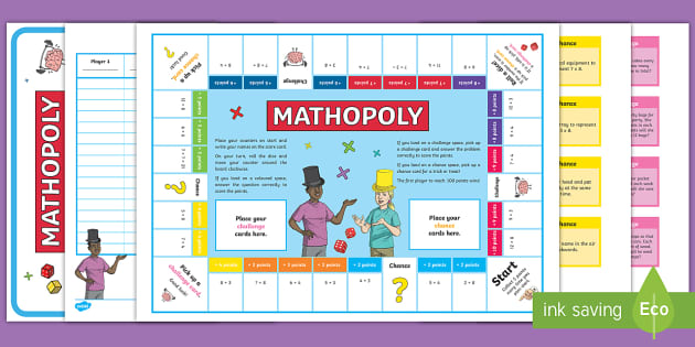 Mathopoly 3,4 and 8 Times Tables Game (Hecho por educadores)