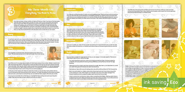 My Three-Month-Old - Everything You Need to Know - Twinkl