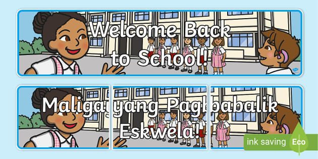 Balik Eskwela Banner | Back to School Decoration | Twinkl Ph