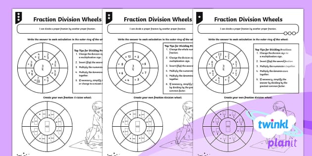 PlanIt Maths Y6 Fractions Dividing Fractions Home Learning Tasks