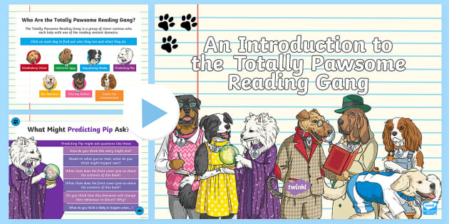 KS2 An Introduction to the Totally Pawsome Reading Gang PowerPoint