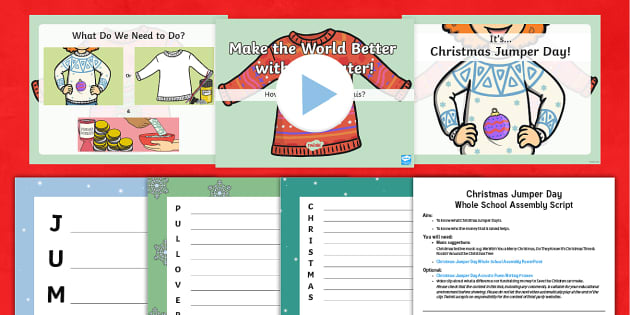 Christmas Jumper Celebration Day Whole School Assembly Pack | Twinkl Life
