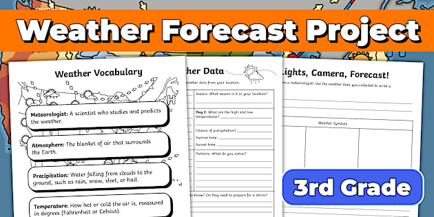 Third Grade Lights, Camera, Forecast! Weather Project
