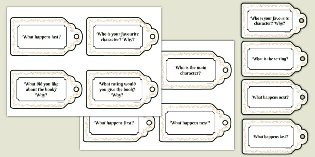 Traditional Tales Themed Story Question Cards (teacher made)