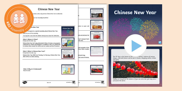 KS2 Chinese New Year Assembly Pack (teacher made) - Twinkl