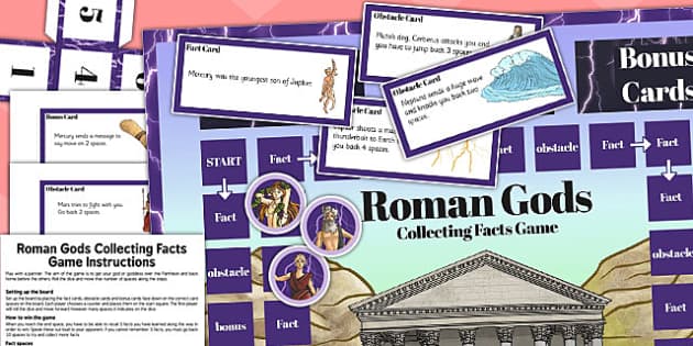 The Romans Collecting Facts Board Game (teacher made)