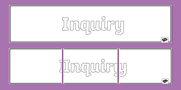 Inquiry Collaborative Drawing Display Banner Twinkl