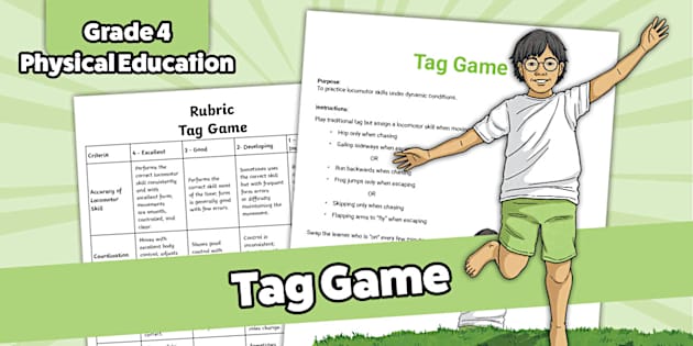 Gr 4 PE–Locomotion and Balance-Tag Game- Instruction Sheet