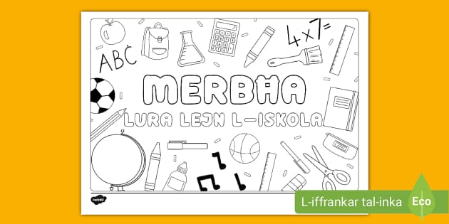 Attività għat-Tpinġija: Merbħa Lura Lejn l-Iskola