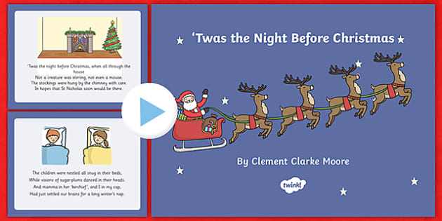 Twas the Night Before Christmas PowerPoint - Twinkl