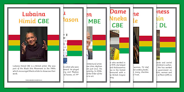 Black History Month Significant Individuals Posters - Twinkl