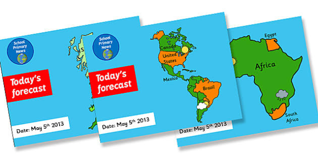 Weather Reporter Role Play PowerPoint (teacher made)