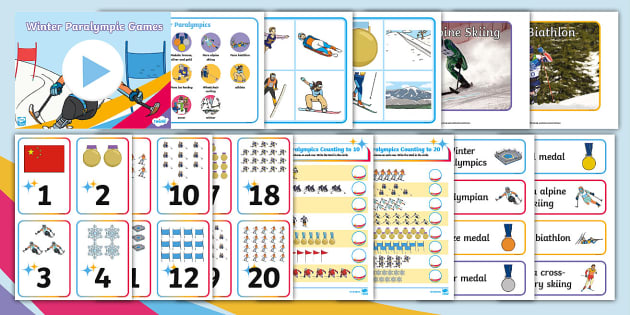 EYFS Winter Paralympics Resource Pack (teacher made)