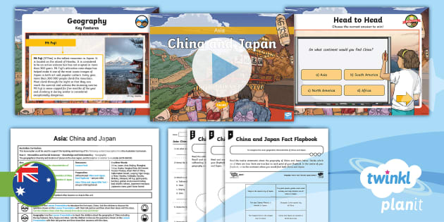 Year 6 HASS Geography Asia Lesson 2 China and Japan - Twinkl