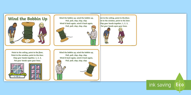 Wind the Bobbin Up 4 per A4 Sequencing Cards (teacher made)