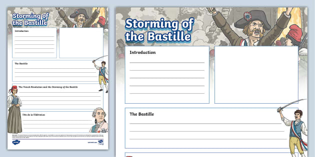 Storming of the Bastille Non-Chronological Report Template