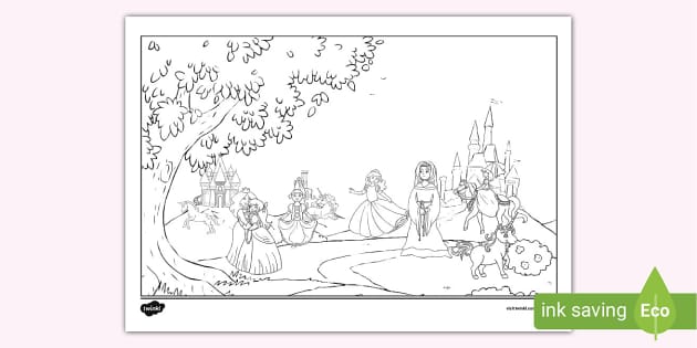 princess and pea coloring pages