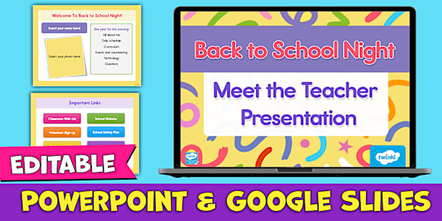 Back to School | Meet the Teacher PowerPoint & Google Slides
